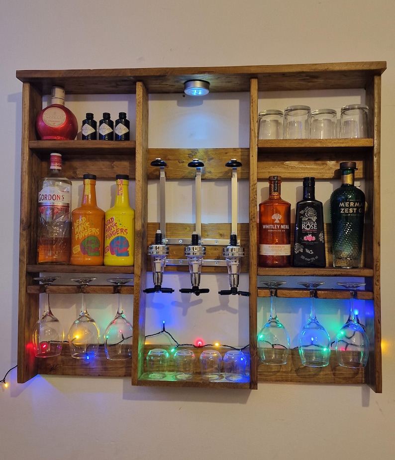 Wall Mounted Bar With Light and Optics - Etsy UK