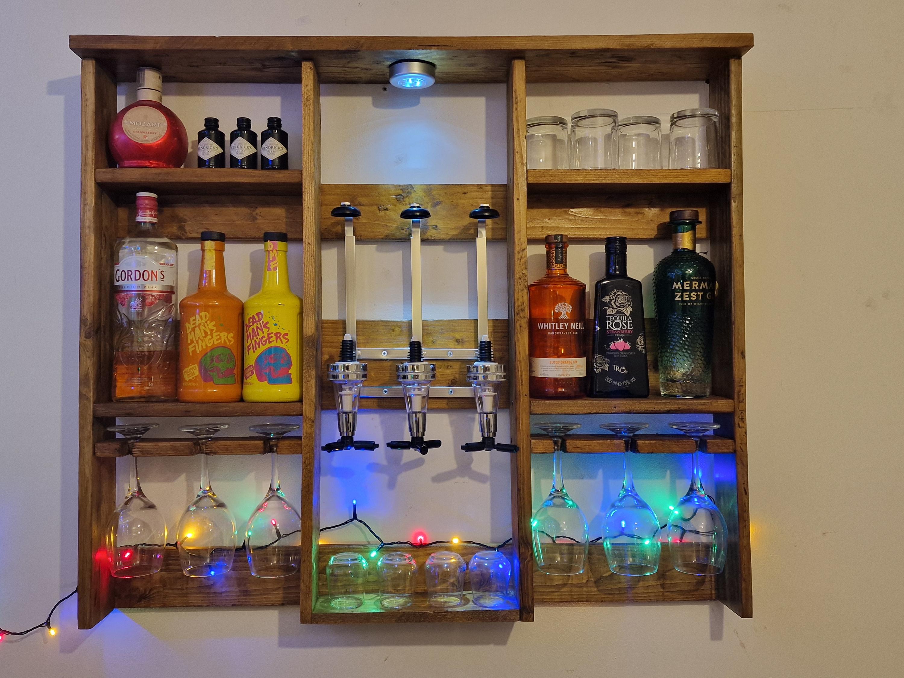 Wall Mounted Bar With Light and Optics - Etsy UK