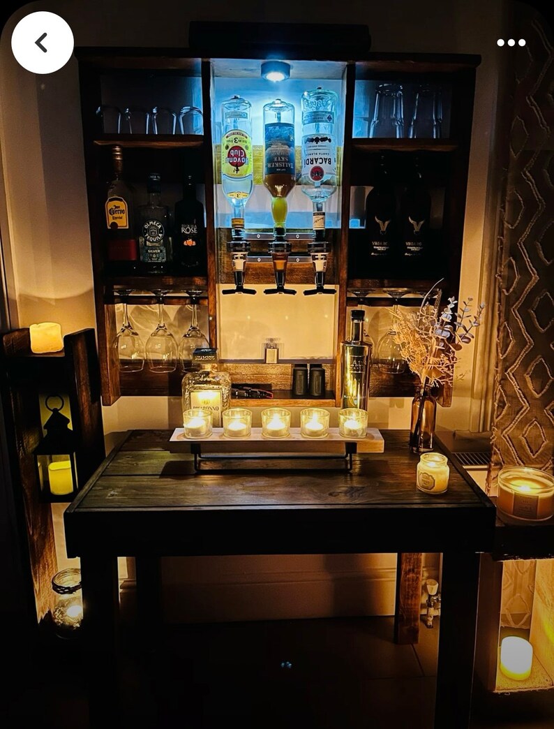 Wall Mounted Bar With Light and Optics - Etsy UK