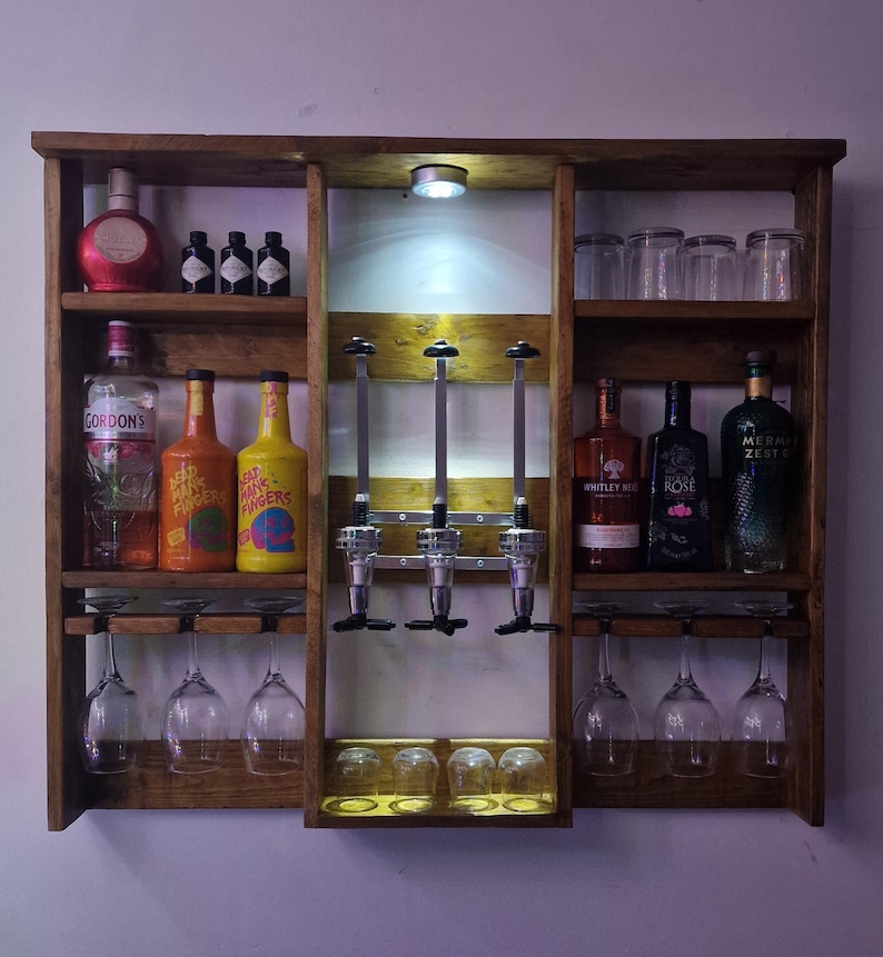 Wall Mounted Bar With Light and Optics - Etsy UK