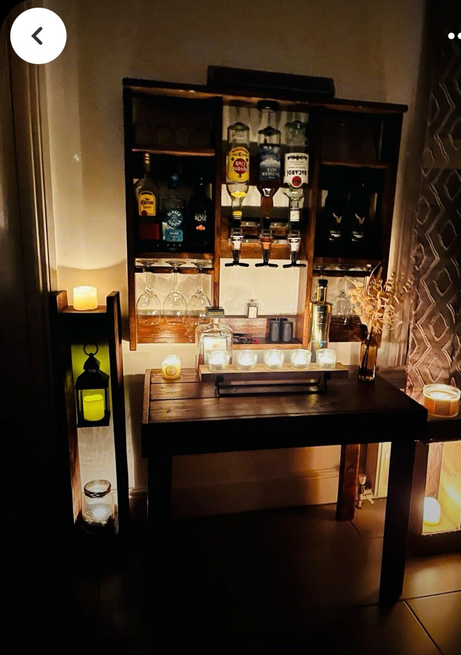 Wall Mounted Bar With Light and Optics - Etsy UK