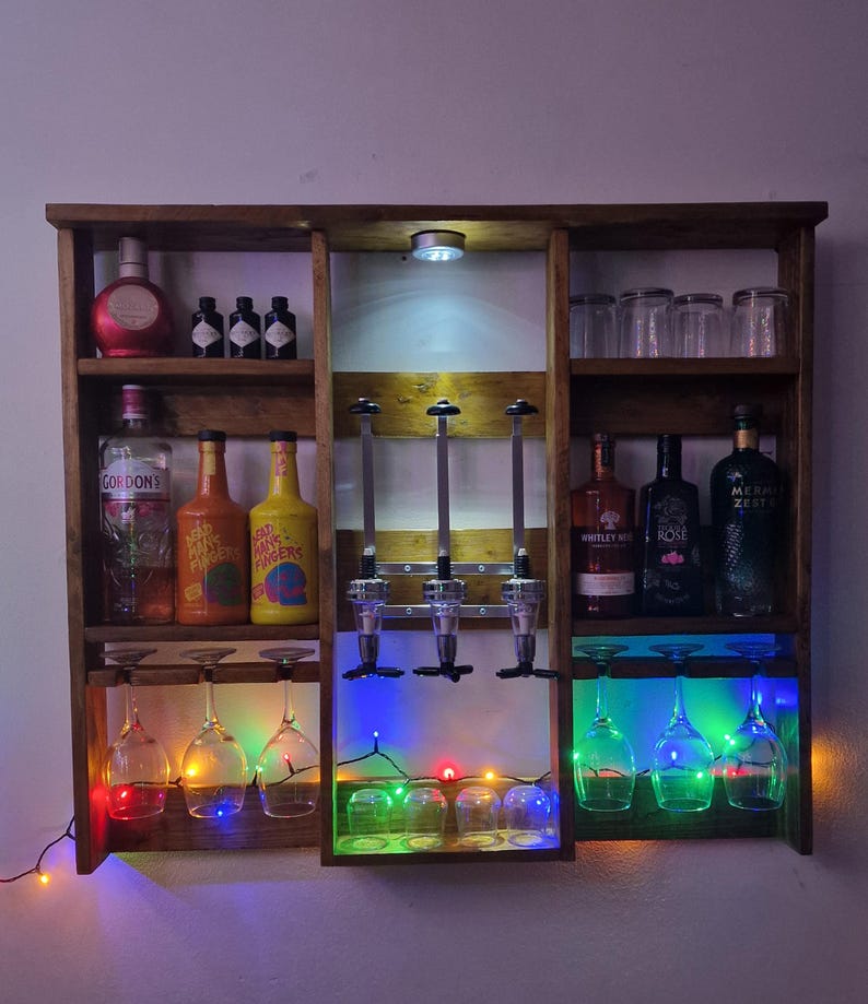 Wall Mounted Bar With Light and Optics - Etsy UK