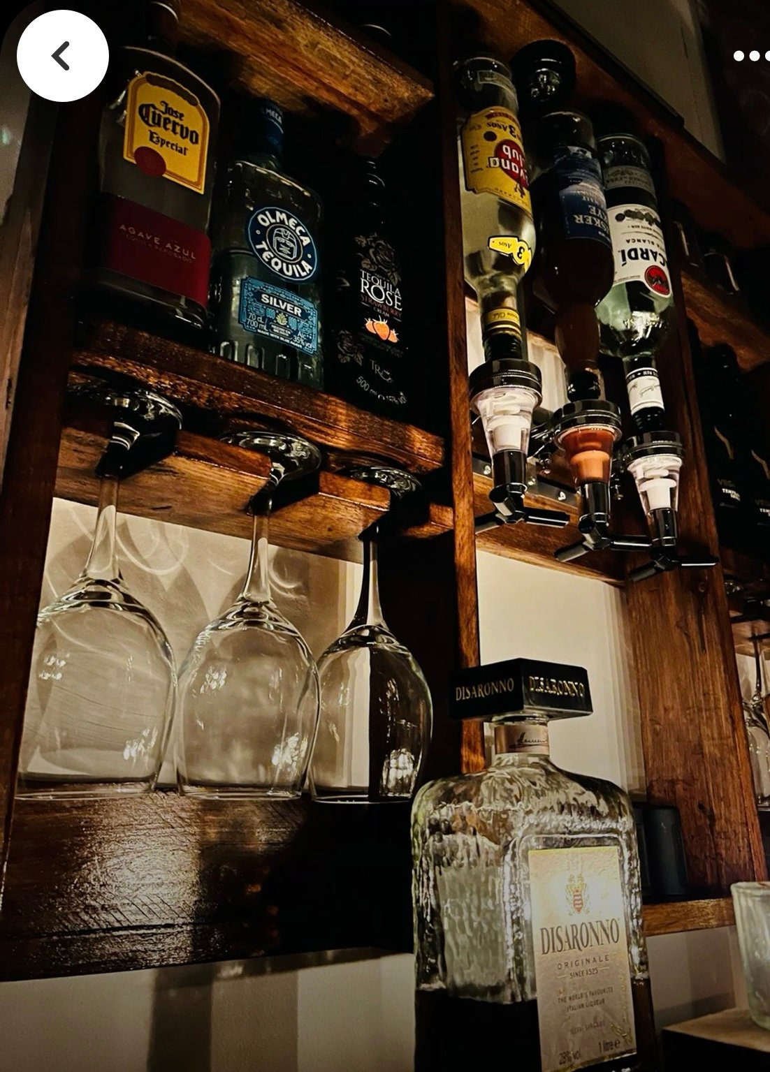 Wall Mounted Bar With Light and Optics - Etsy UK