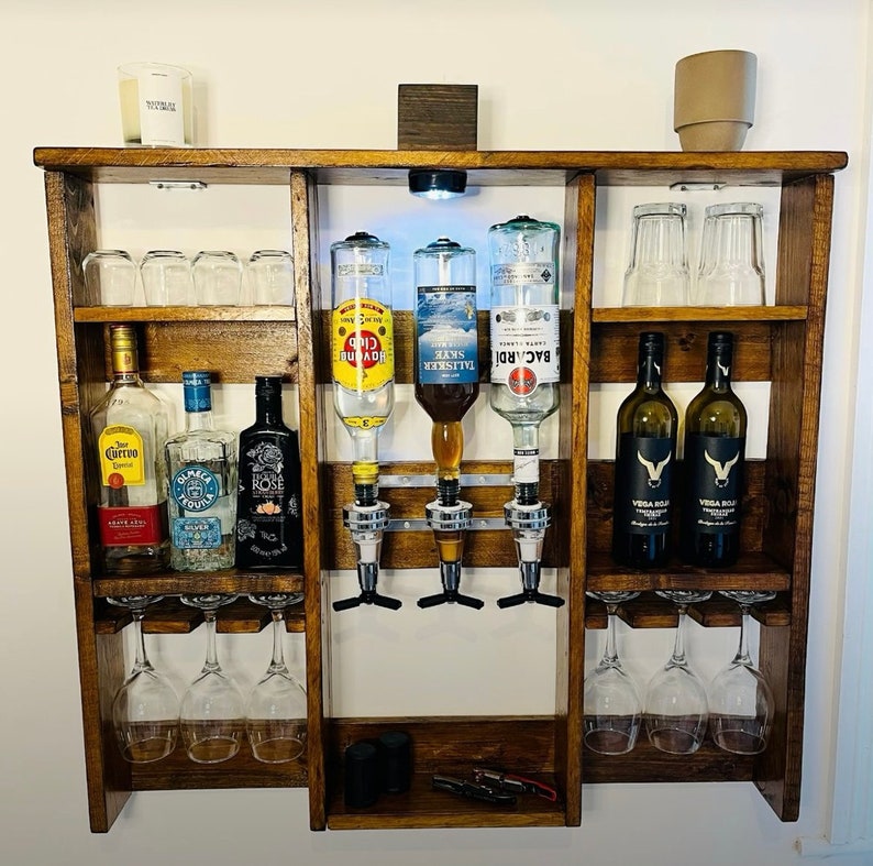 Wall Mounted Bar With Light and Optics - Etsy UK