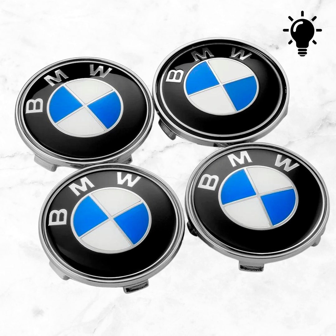 Set of 4 BMW Hub Covers 68mm Rim Wheel Center Hubcap Wheel Cover for ...