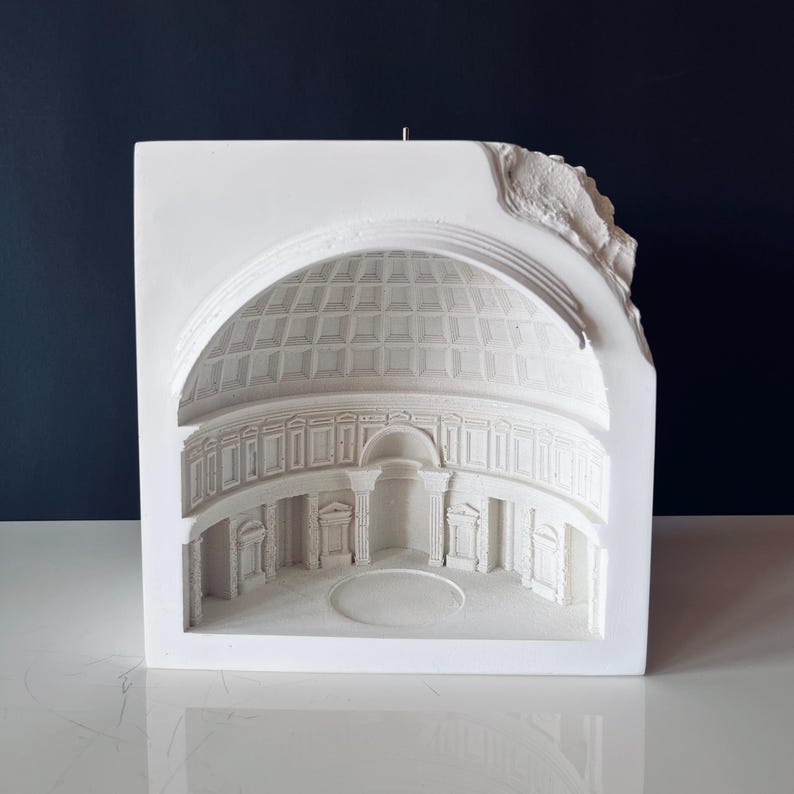Hellenistic Architectural Style Rome Pantheon Night Light, White Greek ...