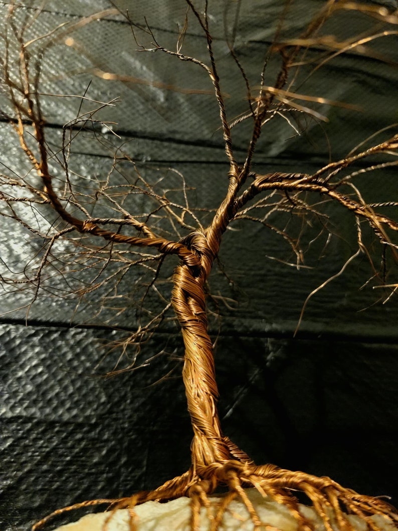 Brass Wire Tree Sculpture - Etsy