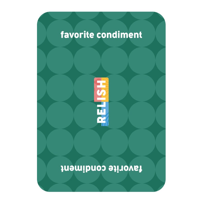Relish Conversation Card Game - Etsy
