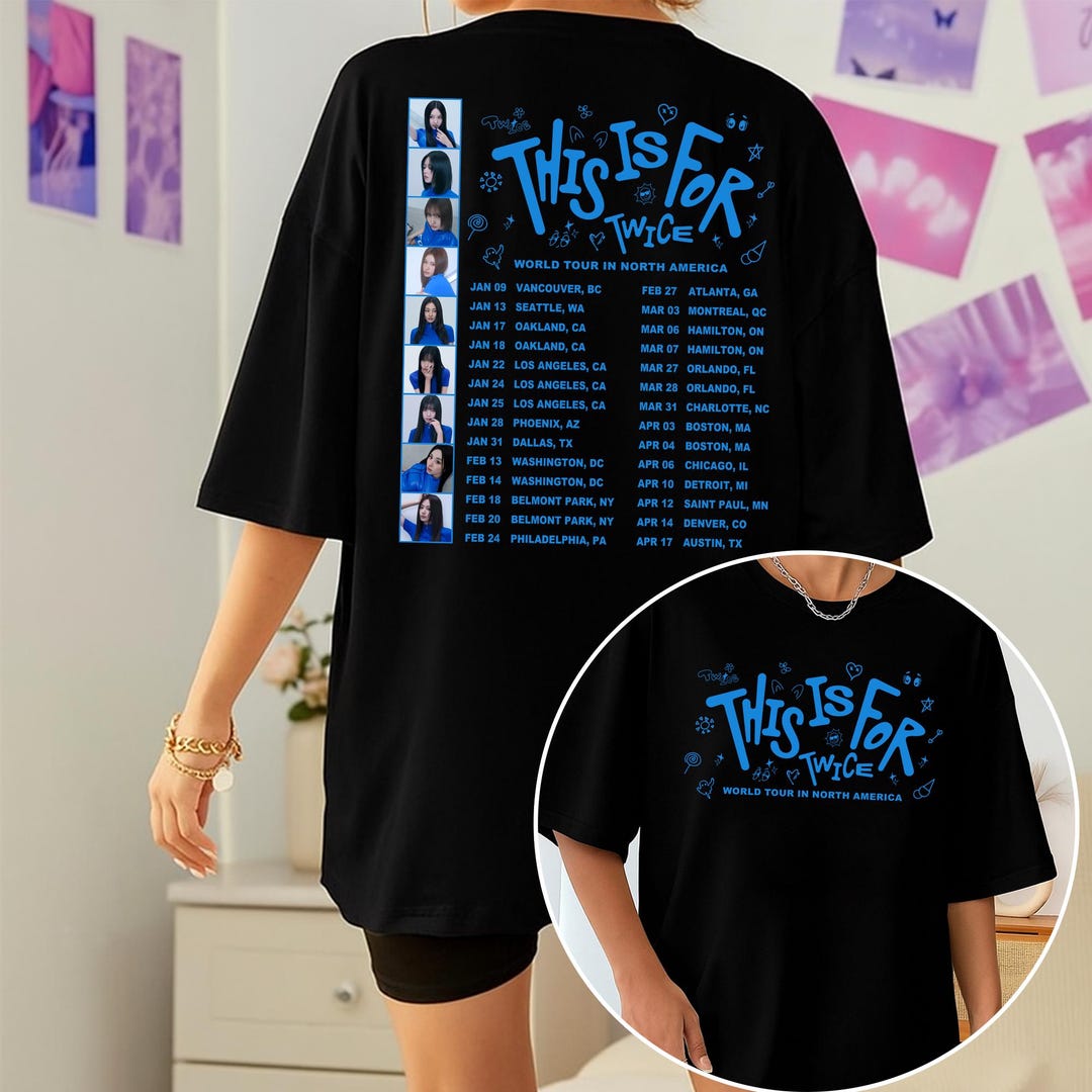 Twice This is for World Tour in US T-shirt, Twice TEN: the Story Goes ...