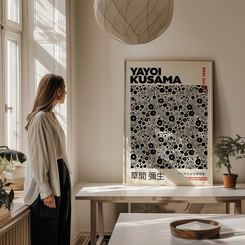 Yayoi Kusama Art Poster, Digital Download, Exhibition Poster, Home ...