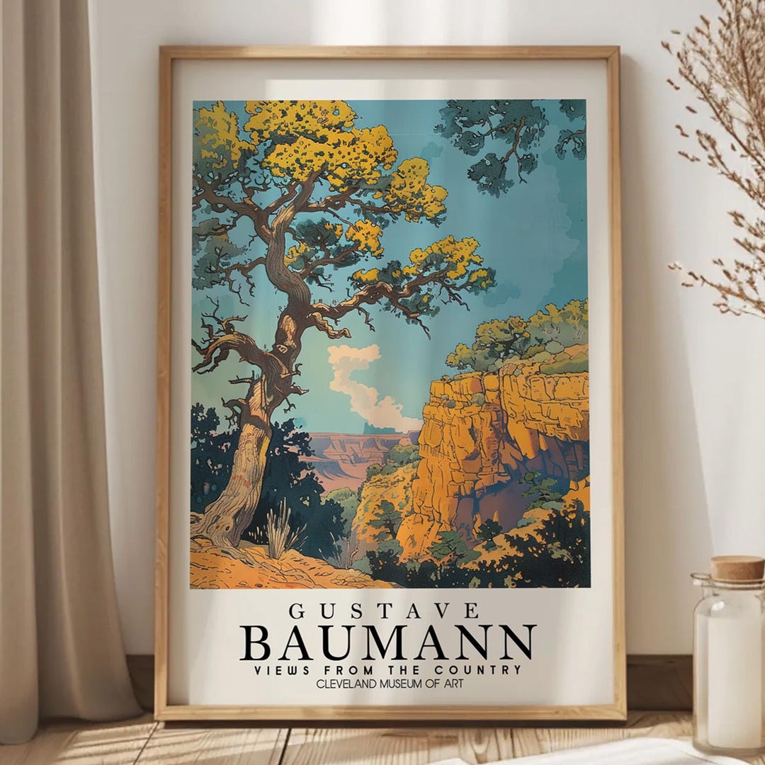 Gustave Baumann Art Poster, Digital Download, Printable Wall Art, Home ...