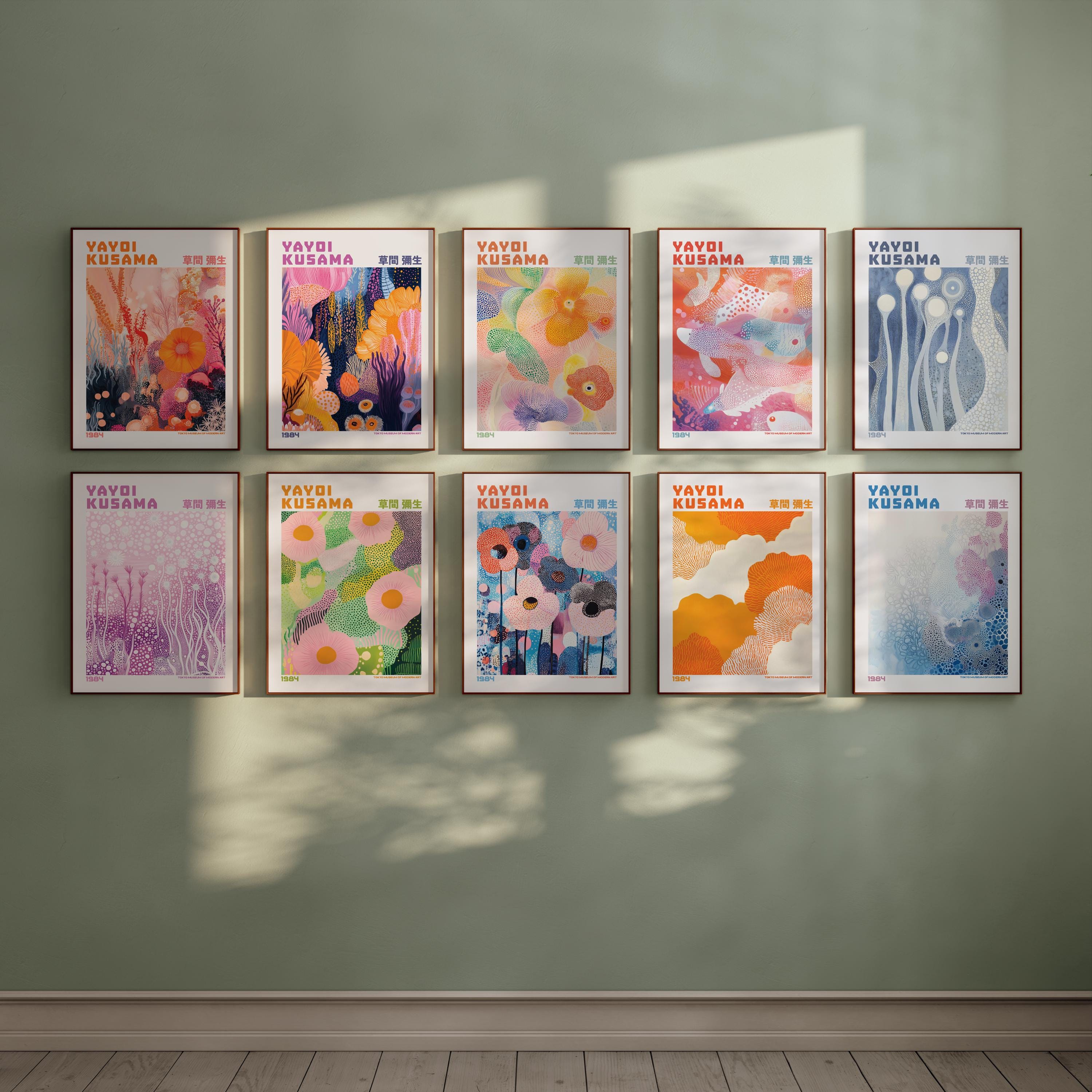 Yayoi Kusama Poster Bundle, Set of 213 Prints - Instant Digital ...