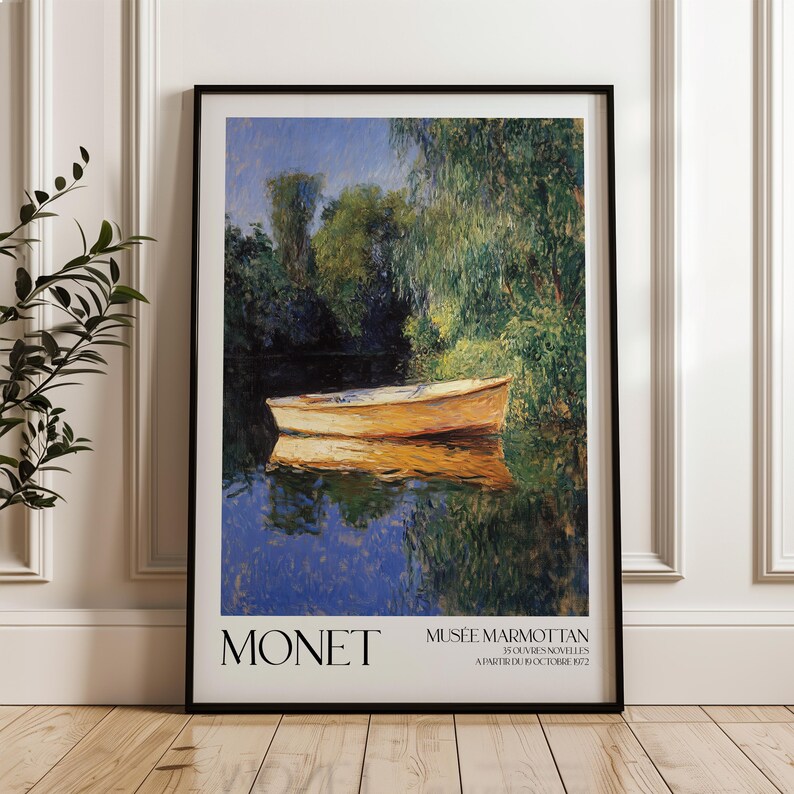 Monet Print, Claude Monet Poster, Monet Exhibition Print, Digital ...