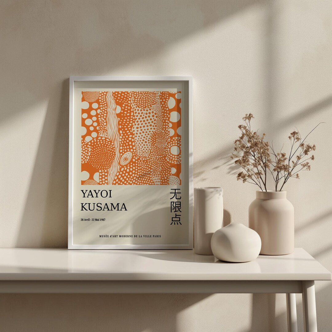 Yayoi Kusama Art Poster, Digital Download, Exhibition Poster, Home ...