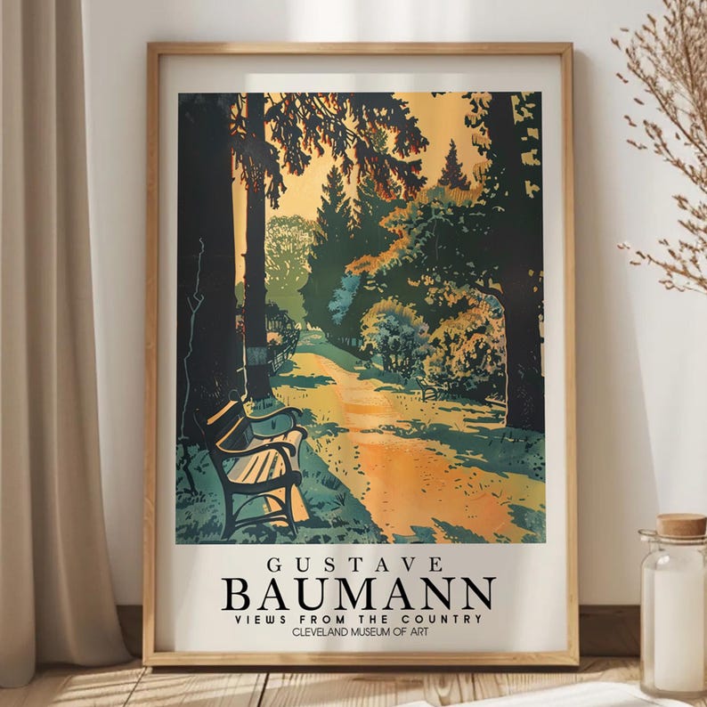 Gustave Baumann Art Poster, Digital Download, Printable Wall Art, Home ...