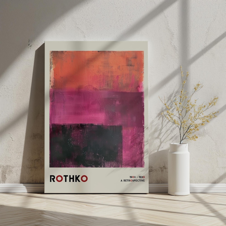 Mark Rothko Art Poster, Digital Download, Printable Wall Art, Home ...