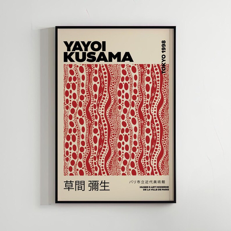Yayoi Kusama Art Poster, Digital Download, Exhibition Poster, Home ...
