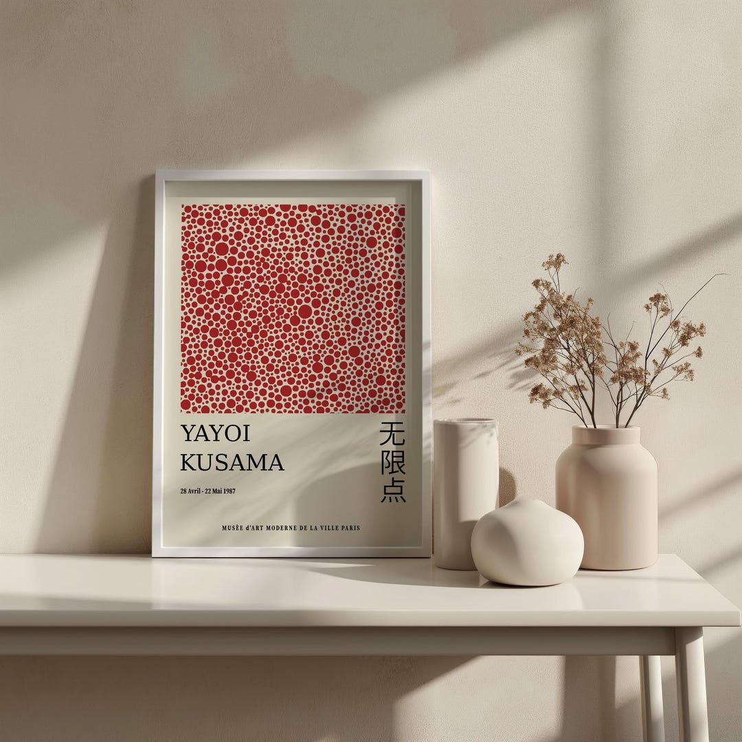 Yayoi Kusama Art Poster, Digital Download, Exhibition Poster, Home ...