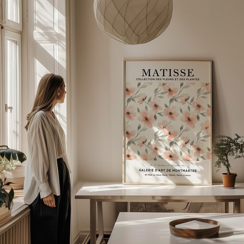 Henri Matisse Art Print, Matisse Flower Poster, Flower Market Poster ...