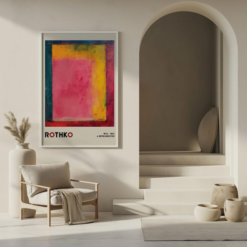 Mark Rothko Art Poster, Digital Download, Printable Wall Art, Home ...