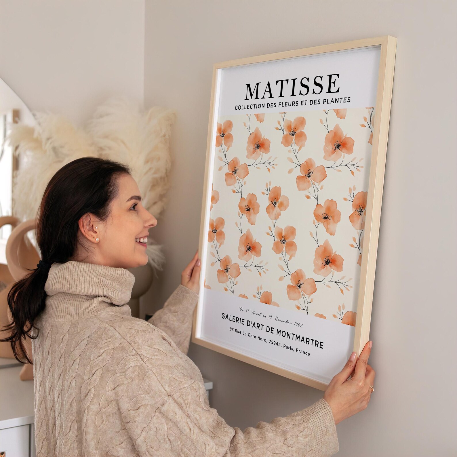 Henri Matisse Art Print, Peach Flower, Matisse Flower Poster, Flower ...