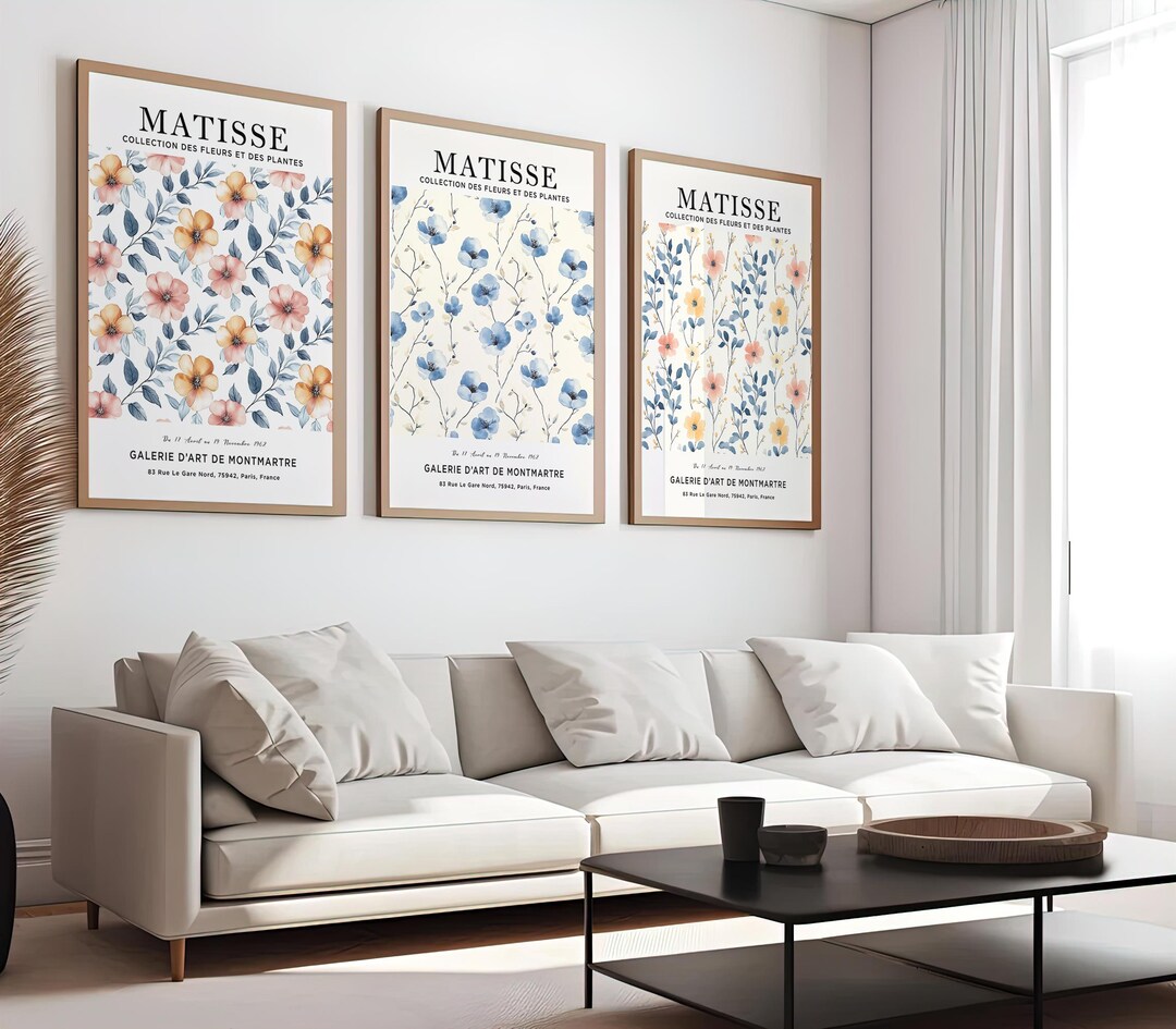 Henri Matisse Art Print Set, Gallery Wall Art Set, Set of 3 Prints ...