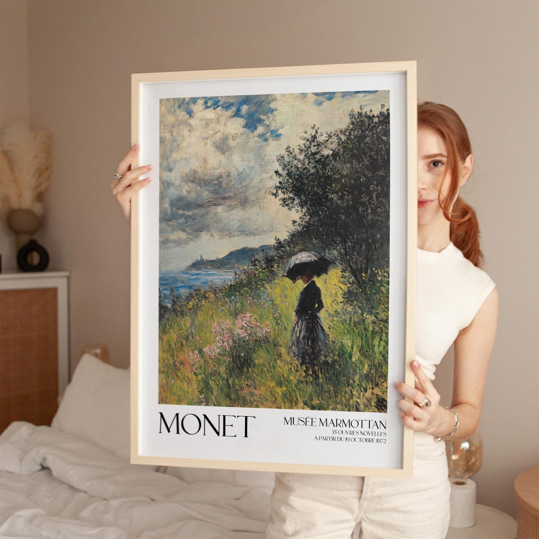 Vintage Monet Poster, Claude Monet Poster, Monet Exhibition Print ...