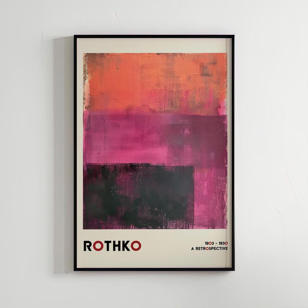 Mark Rothko Art Poster, Digital Download, Printable Wall Art, Home ...
