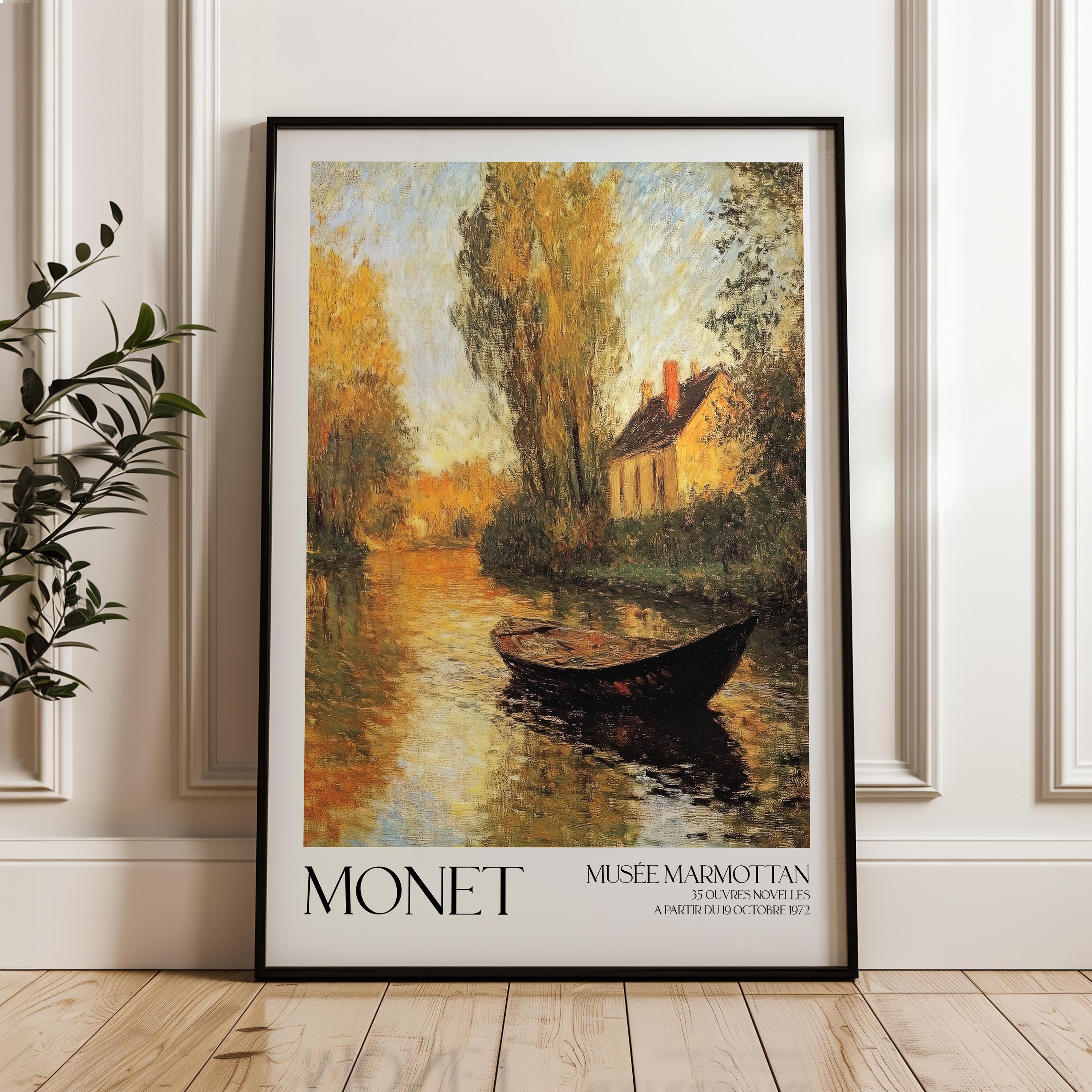 Vintage Monet Poster, Monet Exhibition Print, Claude Monet Poster ...