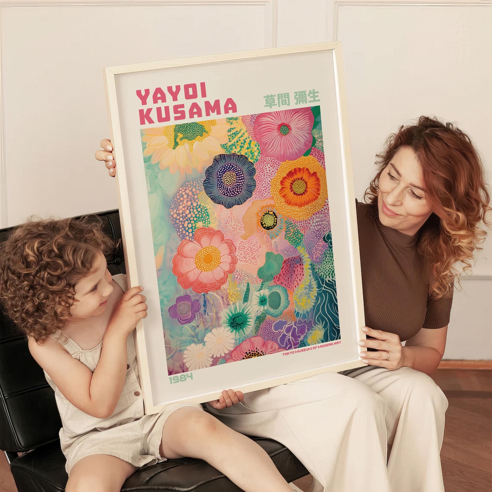 Yayoi Kusama Print, Modern Art Print, Maximalist Poster, Yayoi Kusama ...