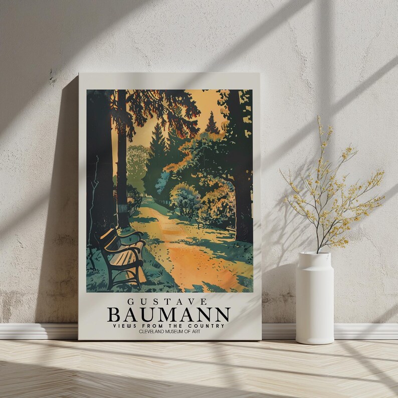 Gustave Baumann Art Poster, Digital Download, Printable Wall Art, Home ...