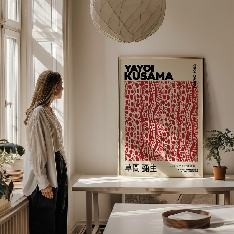 Yayoi Kusama Art Poster, Digital Download, Exhibition Poster, Home ...