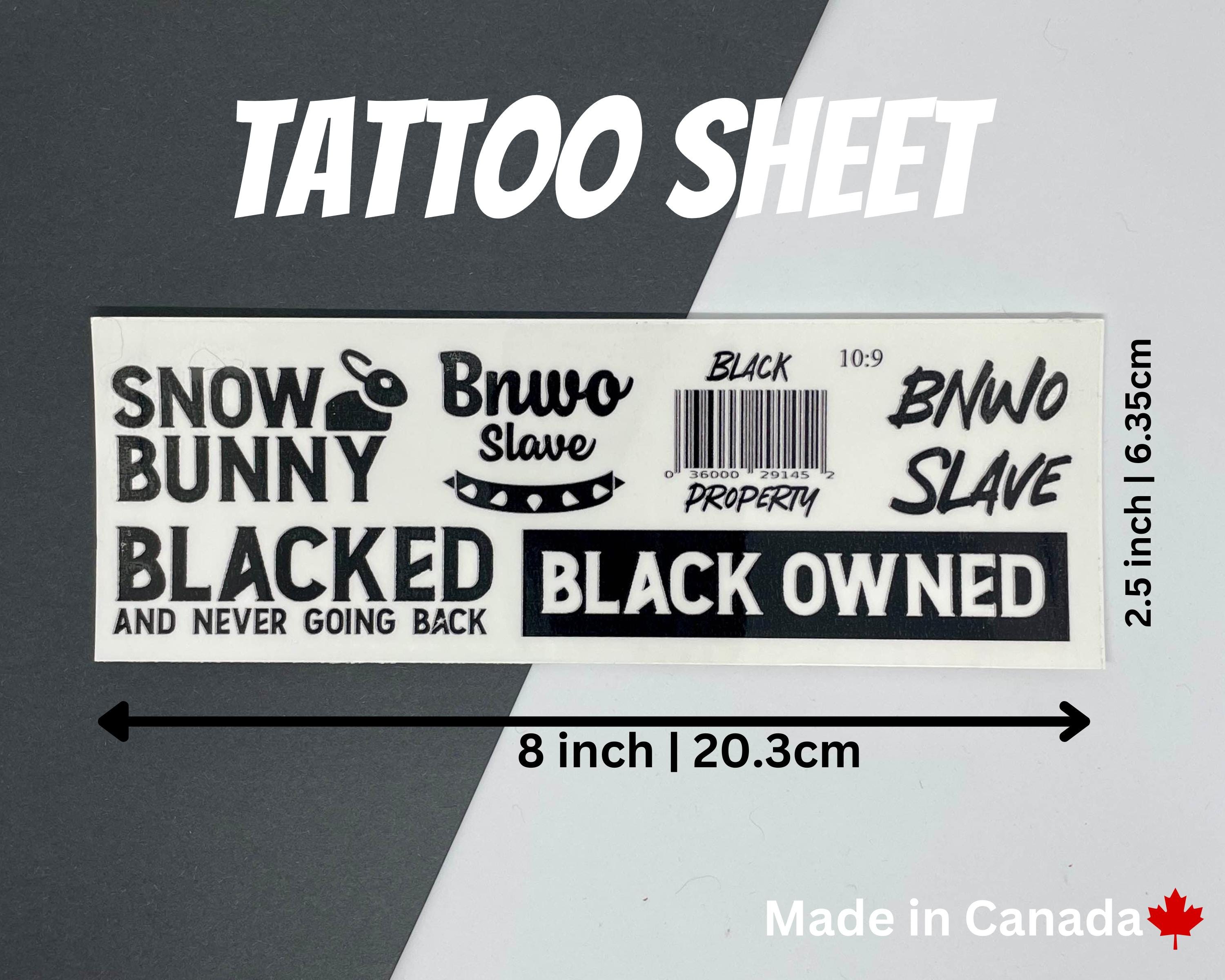 Black Owned Temporary Tattoo, QOS Tattoo, BNWO, BBC Tattoo, Queen of ...
