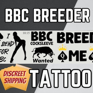 BBC Breeder Temp Tattoo | Queen of Spades Beta Temporary Tattoo, QOS ...