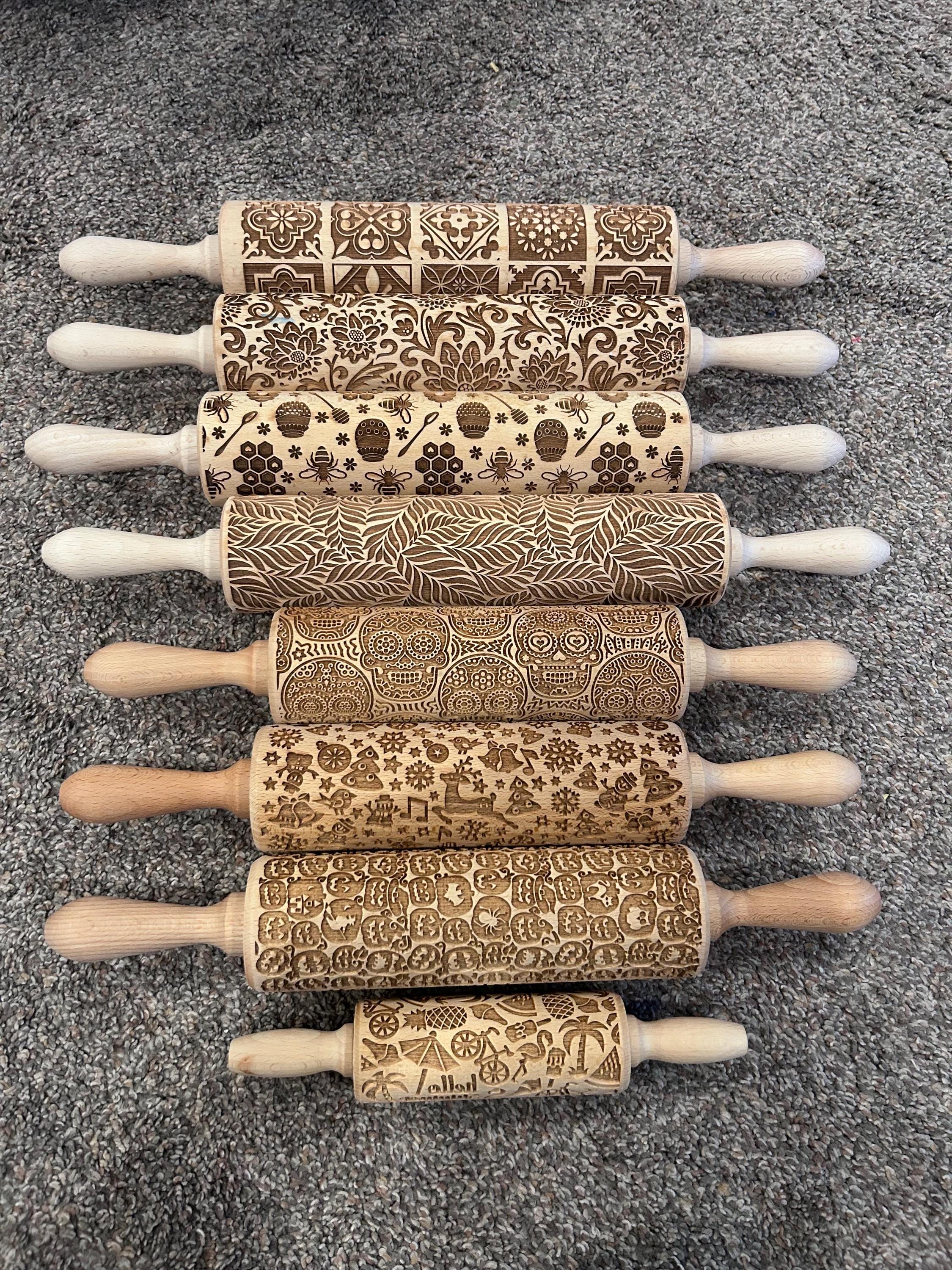 Embossed Rolling Pins - Etsy
