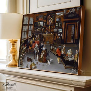Baroque Gallery of Paintings Wall Art, Vintage Old Masters Painting ...