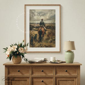 Vintage Hunting Gallery Wall Set, Printable Antique Horse Prints ...