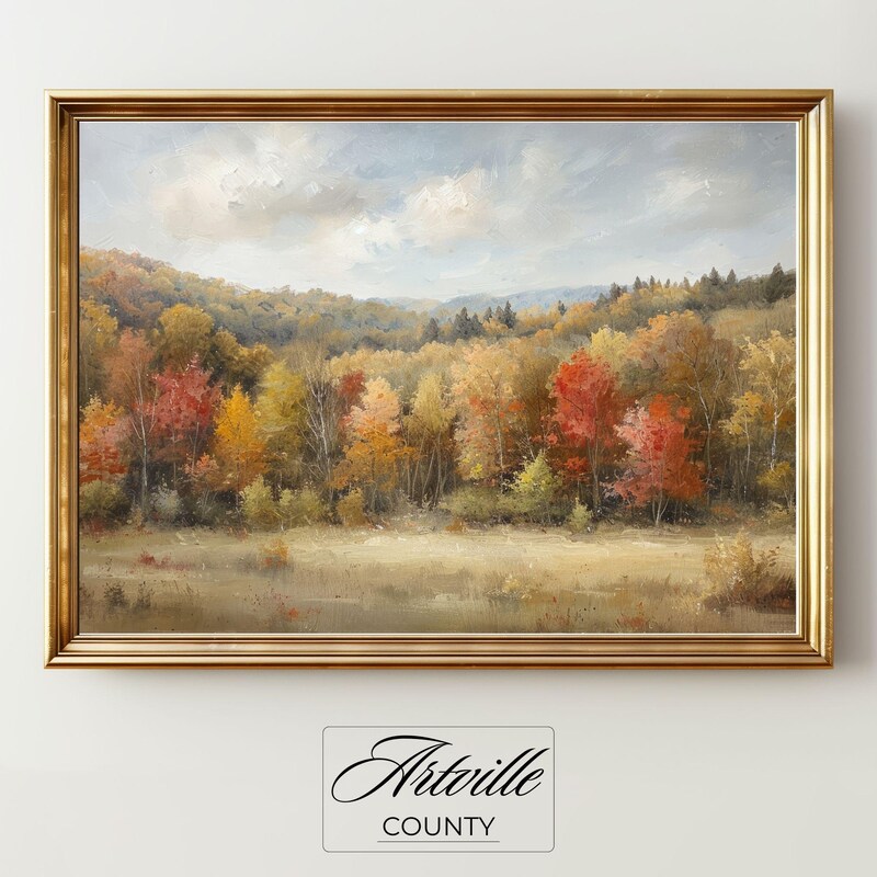 Fall Tree Painting - Etsy