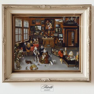 Baroque Gallery of Paintings Wall Art, Vintage Old Masters Painting ...