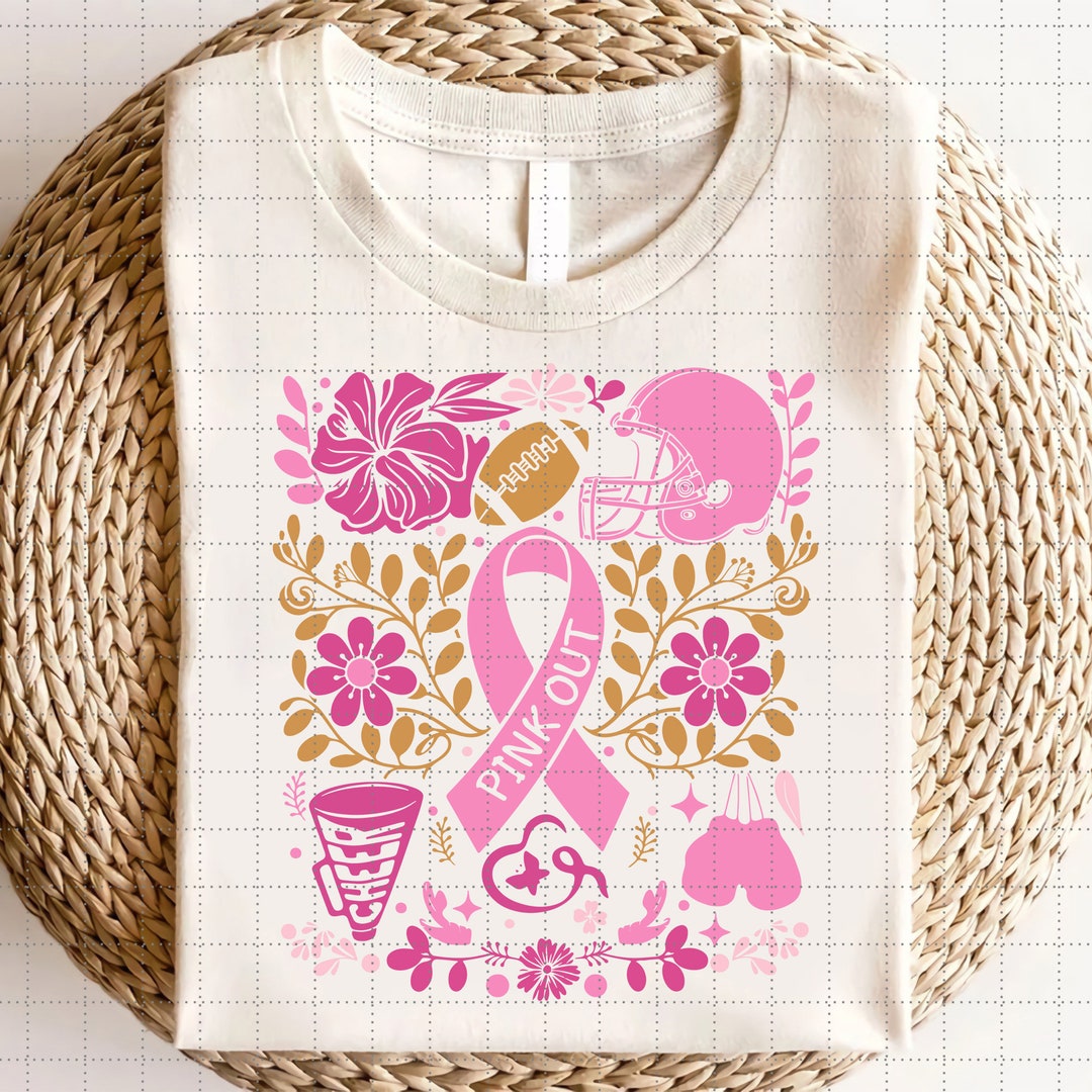 Coquette Football Pink Out Png, Pink Ribbon Png, Football Mom Png ...