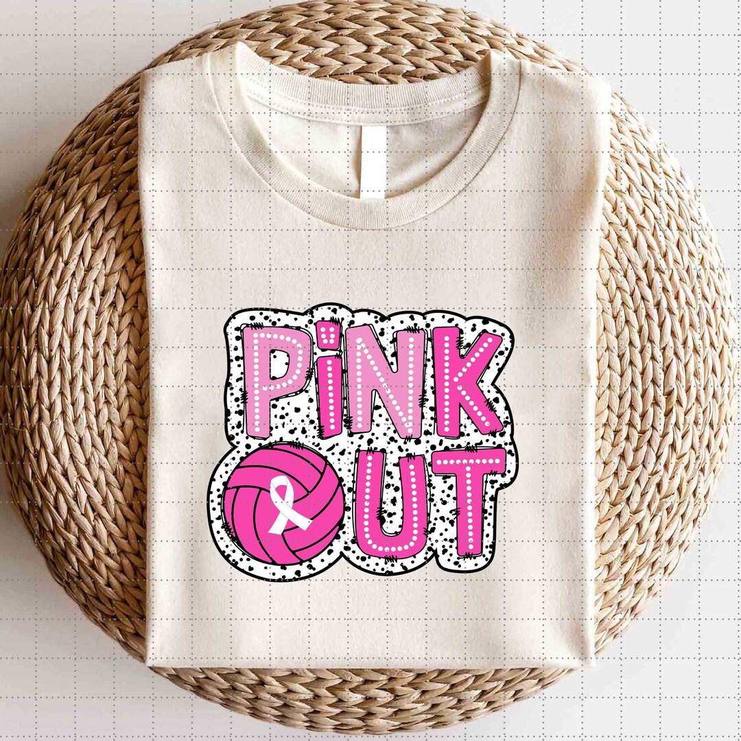 Volleyball Pink Out, Pink Out Block Breast Cancer, Pink Volleyball ...