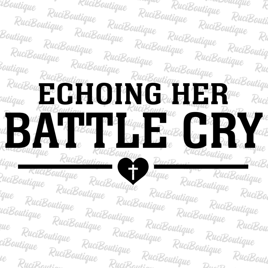 Echoing Her Battle Cry Svg Png, Battle Cry Erika Kirk Png, Erika and ...