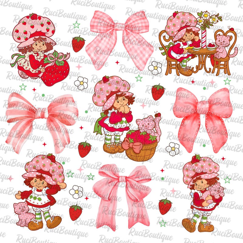Strawberry Shortcake Svg - Etsy