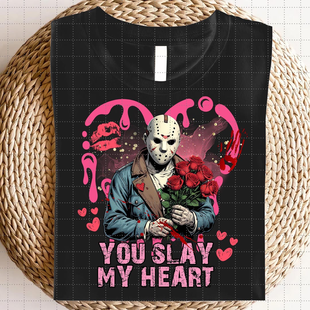 You Slay My Heart Png, Horror Characters Valentine Png, Valentine ...