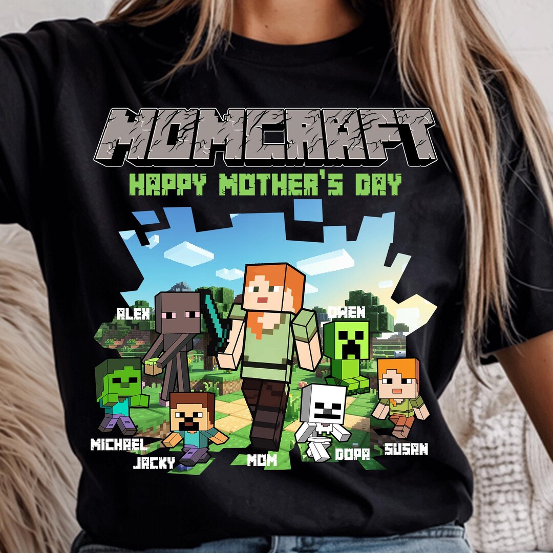 Custom Game Character Shirt Png, Personalized Mom Png,custom Mothers ...