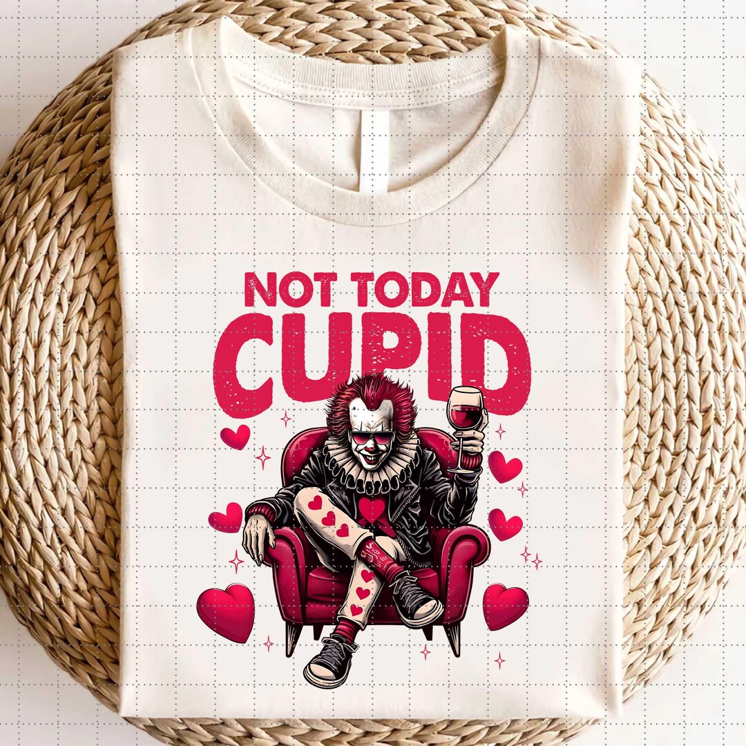 Retro Not Today Cupid Png, Horror Characters Valentine Png, Valentine ...