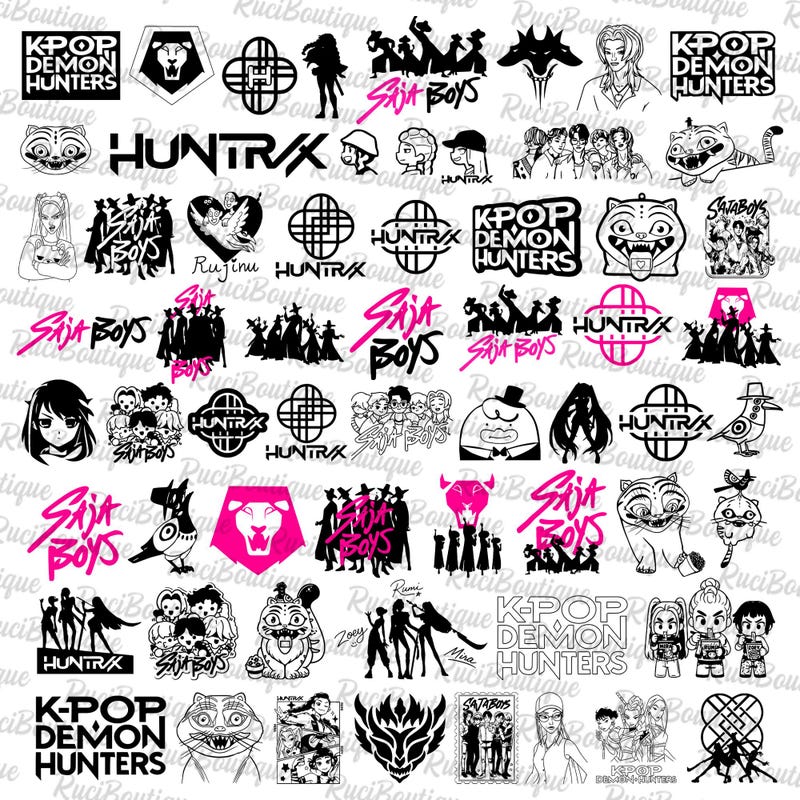 Kpop Demon Hunters Logo - Etsy