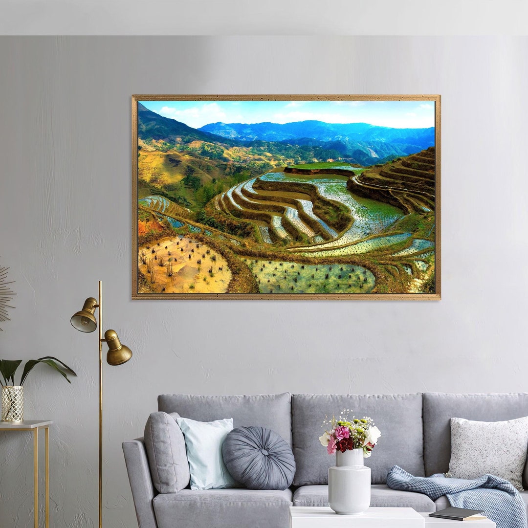 Banaue Rice Terraces Canvas Art: Philippines Nature View Decor - Etsy