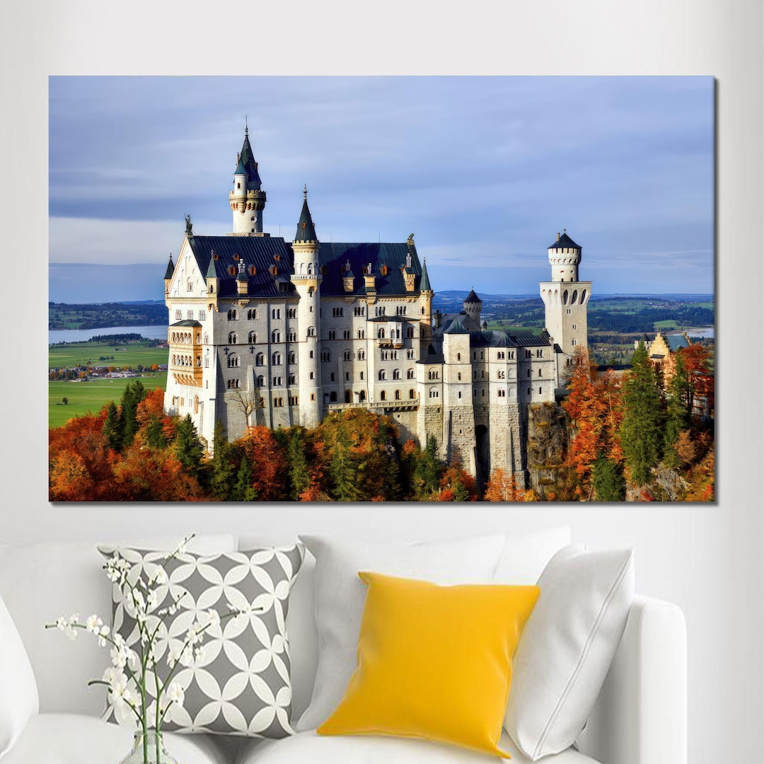Neuschwanstein Castle Canvas Art: Germany Landscape Wall Decor - Etsy