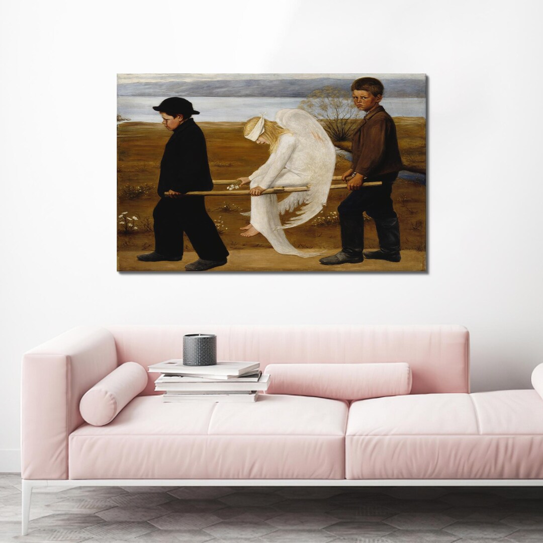 Hugo Simberg's 'wounded Angel' Canvas Wall Art: Framed Fine Art Print ...